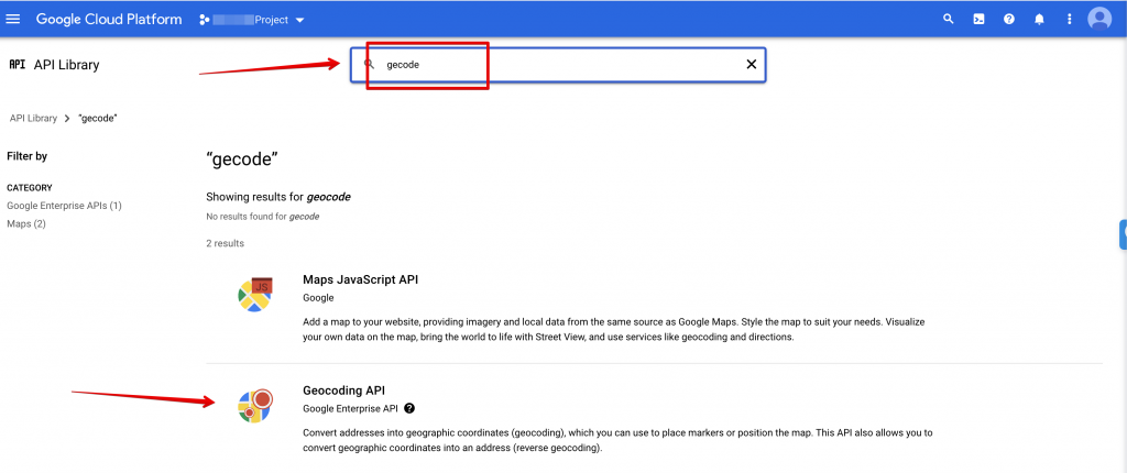 Setup Google Cloud Console / Geocode API - Rhino Group Consulting
